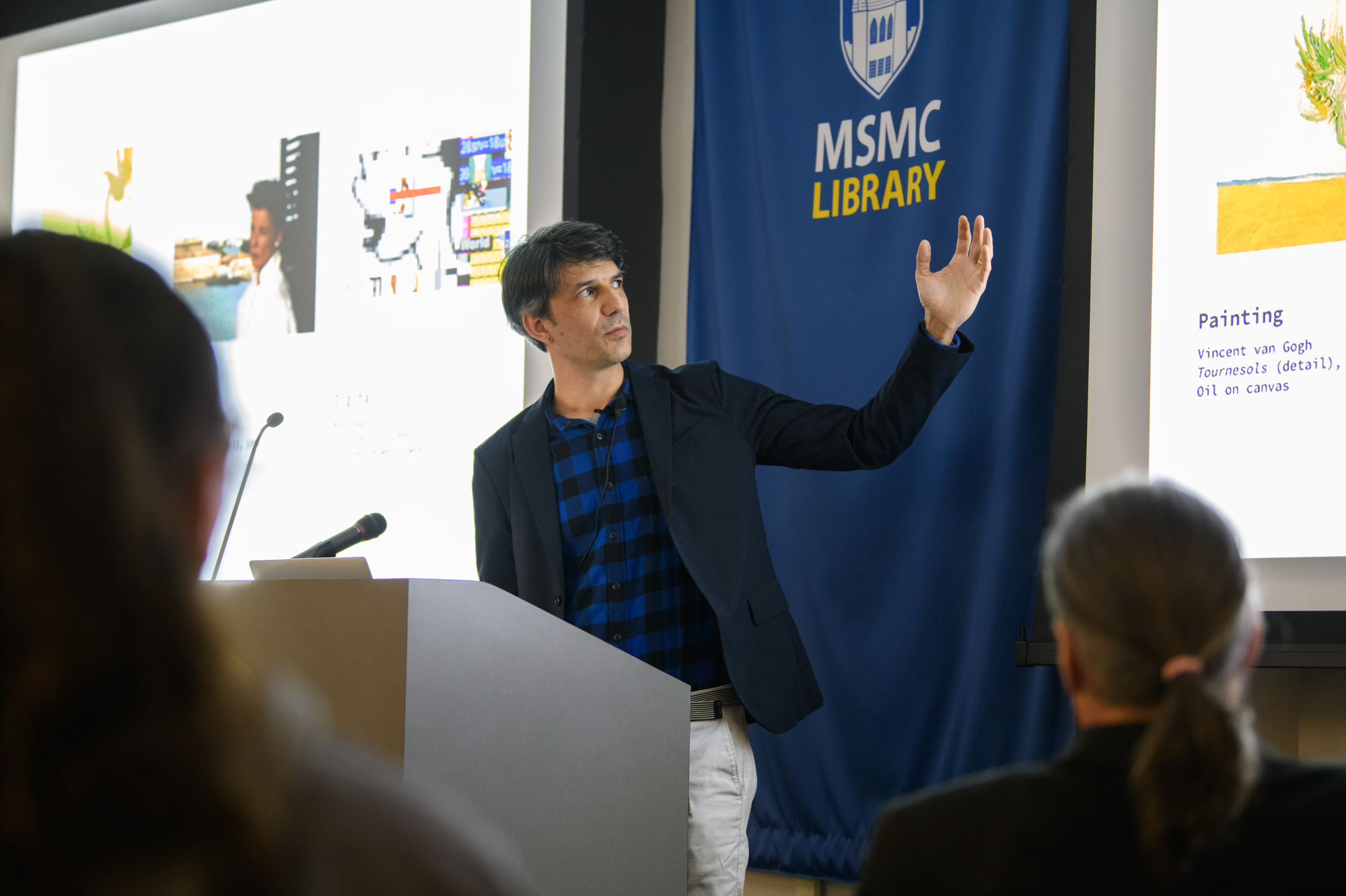 Philippe Safire discusses his artwork at Mount talk | Mount Saint Mary ...