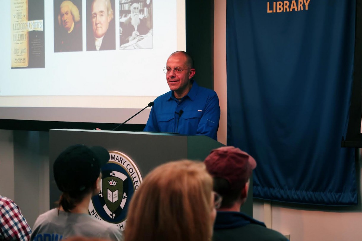 Mount talk discusses surprising dictionary history of common words ...