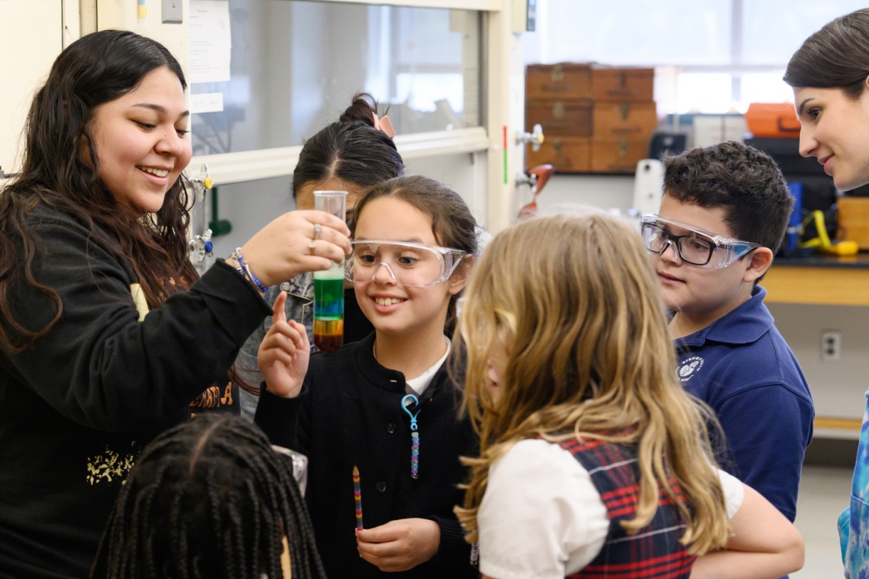 Mount students bring science to life for Bishop Dunn kids | Mount Saint ...