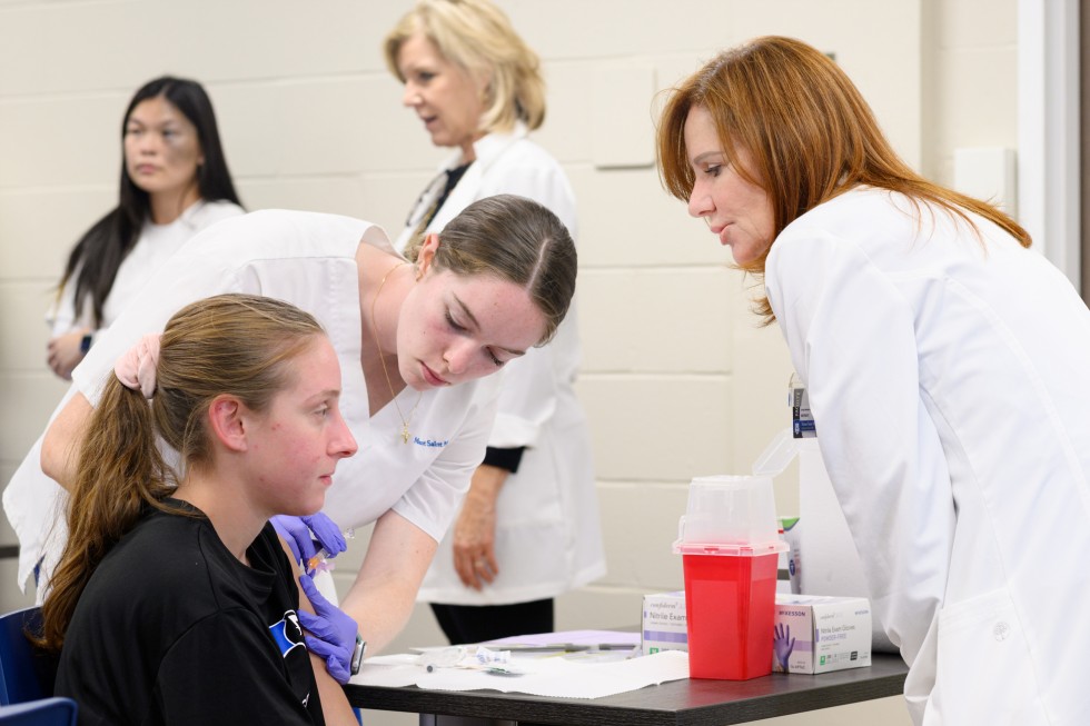 Flu fighters: Clinic helps Mount campus stay healthy | Mount Saint Mary ...