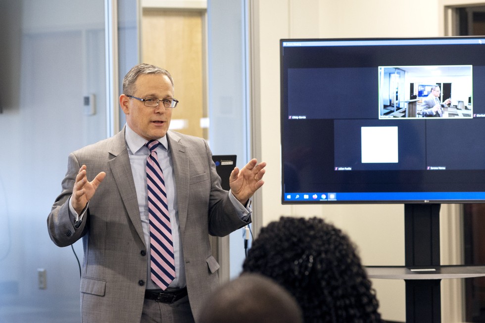 Judge Craig Brown discusses law professions at Mount talk | Mount Saint ...