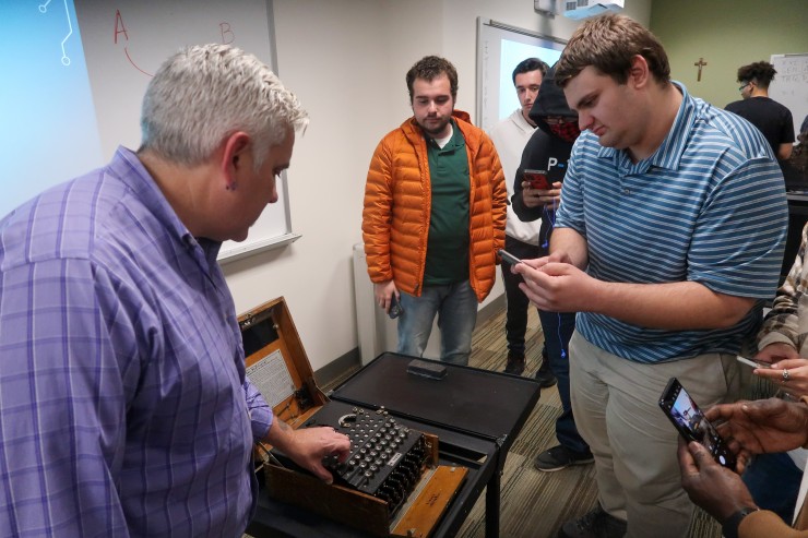Mount cybersecurity event features NSA employee unraveling ciphers ...