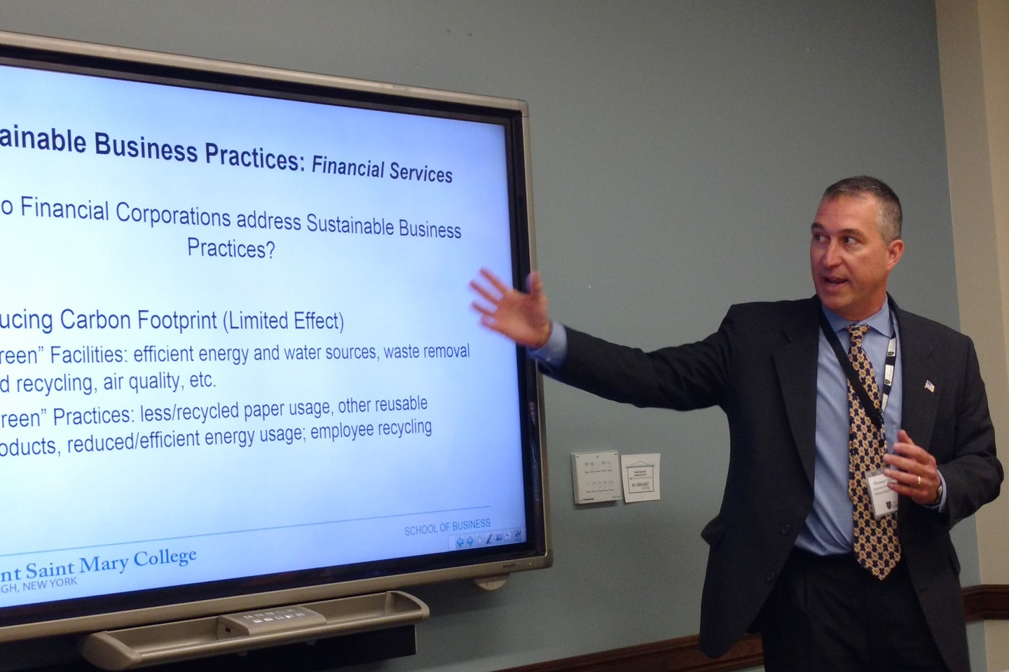 Mount talk reveals value of service-learning projects in the Business ...