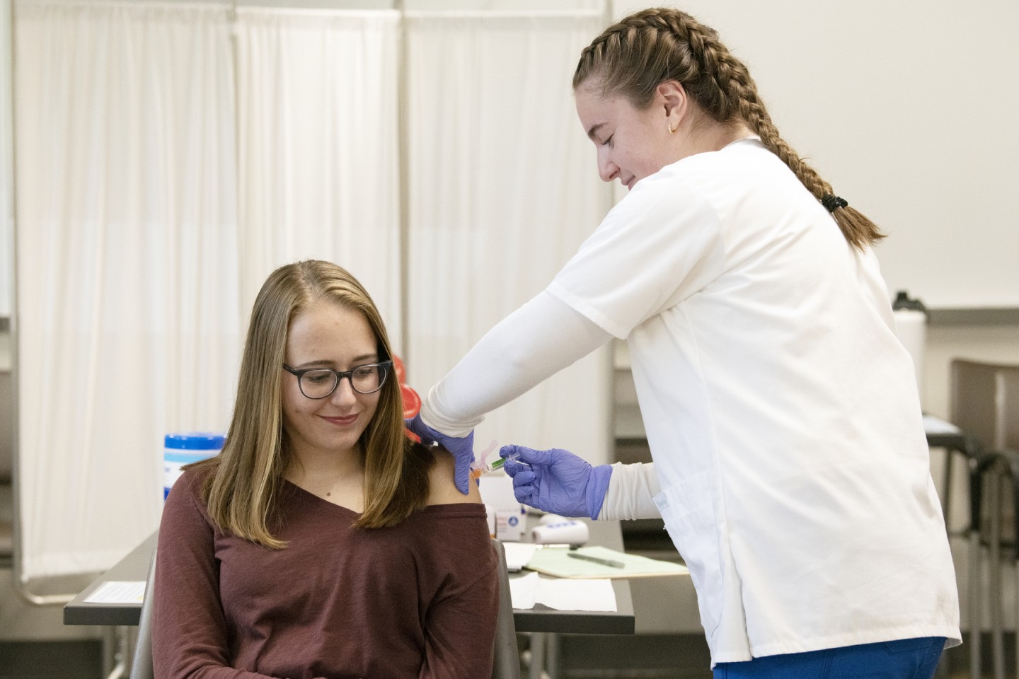 Flu fighters: Clinic helps Mount campus stay healthy | Mount Saint Mary ...