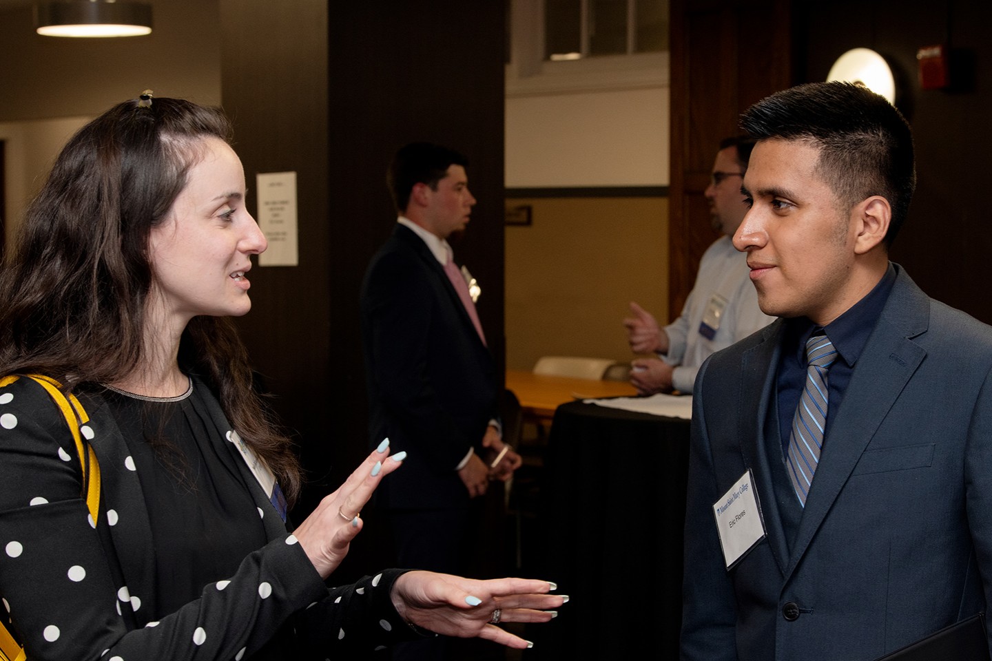 Making real world connections: Mount seniors network with local leaders ...