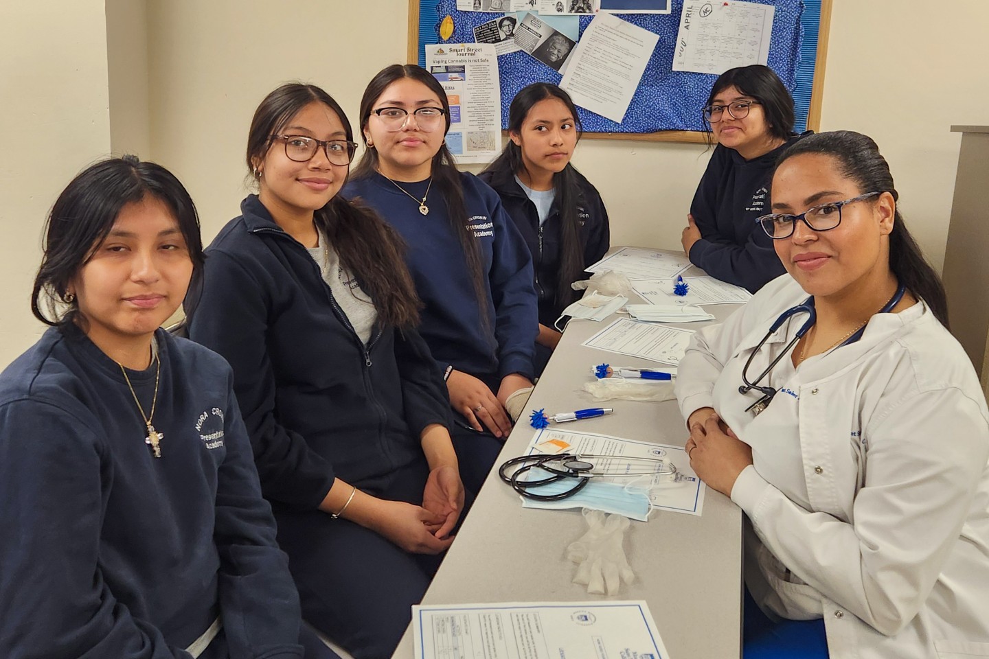 Mount Nursing majors talk heart health with Nora Cronin students ...