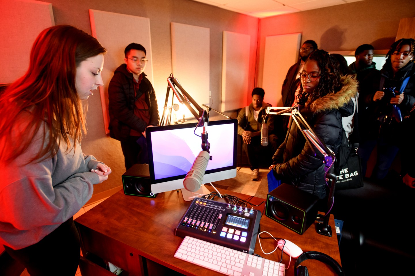 High schoolers get a taste of broadcasting at the Mount | Mount Saint ...
