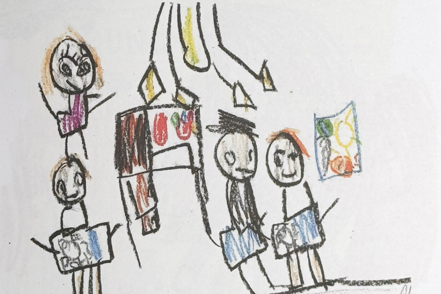 Bishop Dunn kindergartners publish drawings in ‘Me and My Family’ book ...