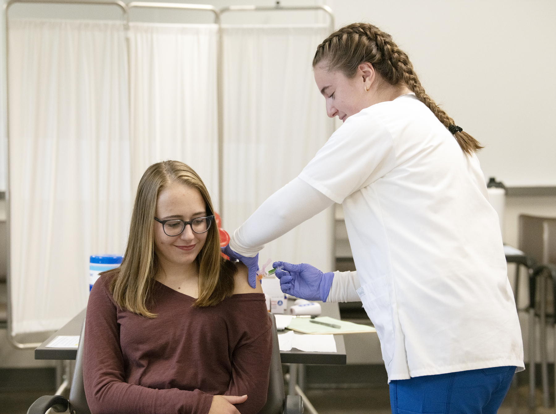 Flu fighters: Clinic helps Mount campus stay healthy | Mount Saint Mary ...