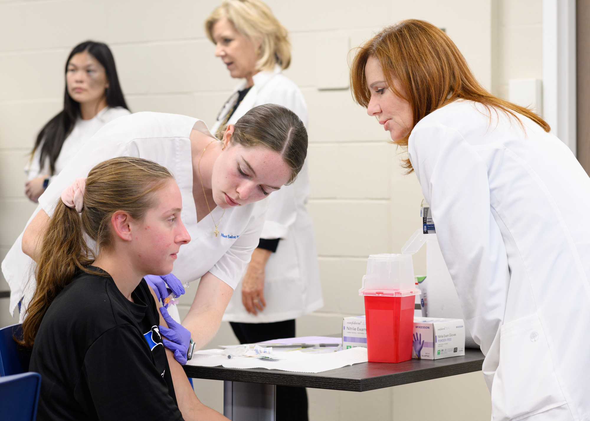 Flu fighters: Clinic helps Mount campus stay healthy | Mount Saint Mary ...