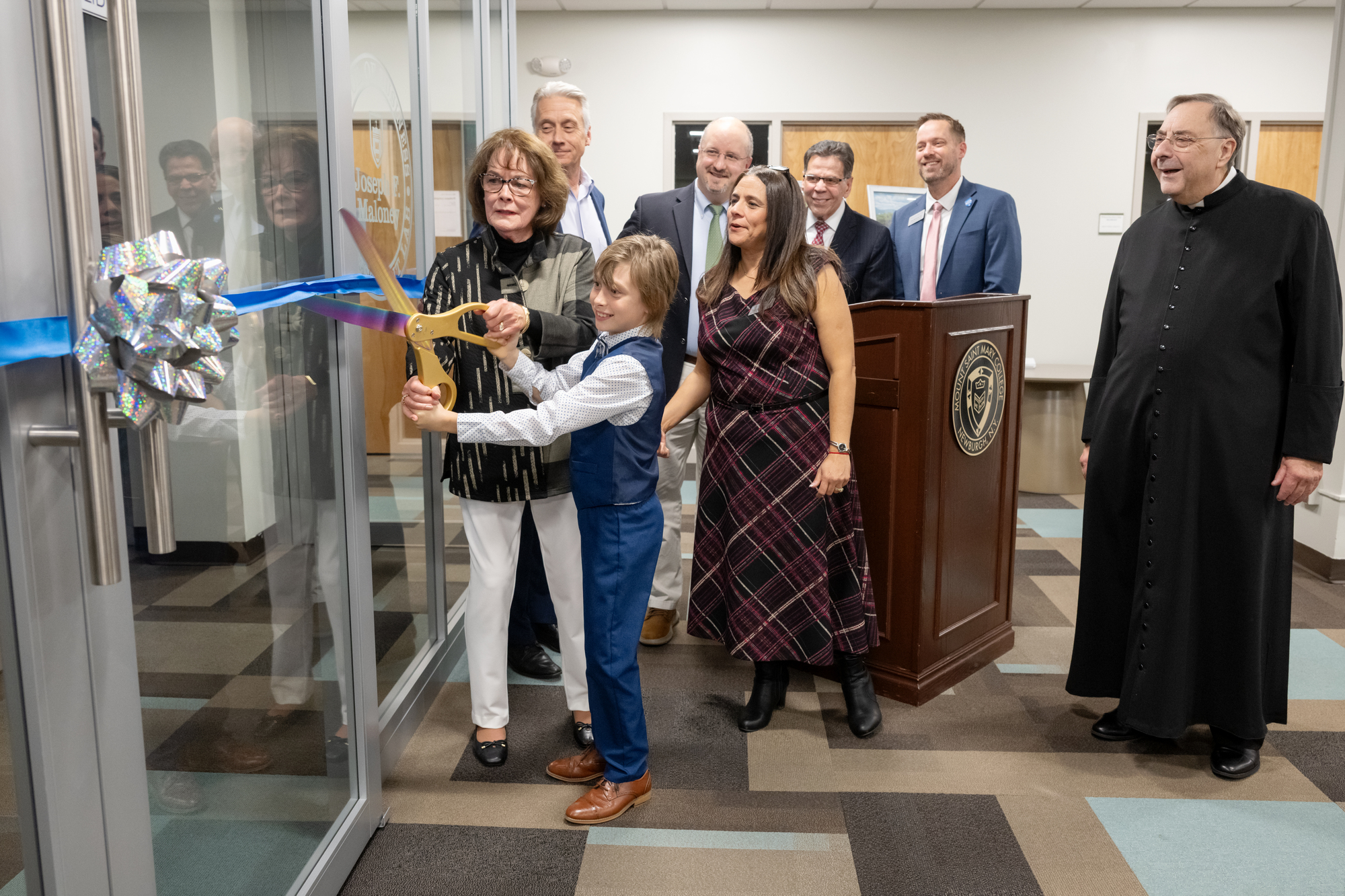 Mount celebrates grand opening of Joseph F. Maloney Memorial Investment ...