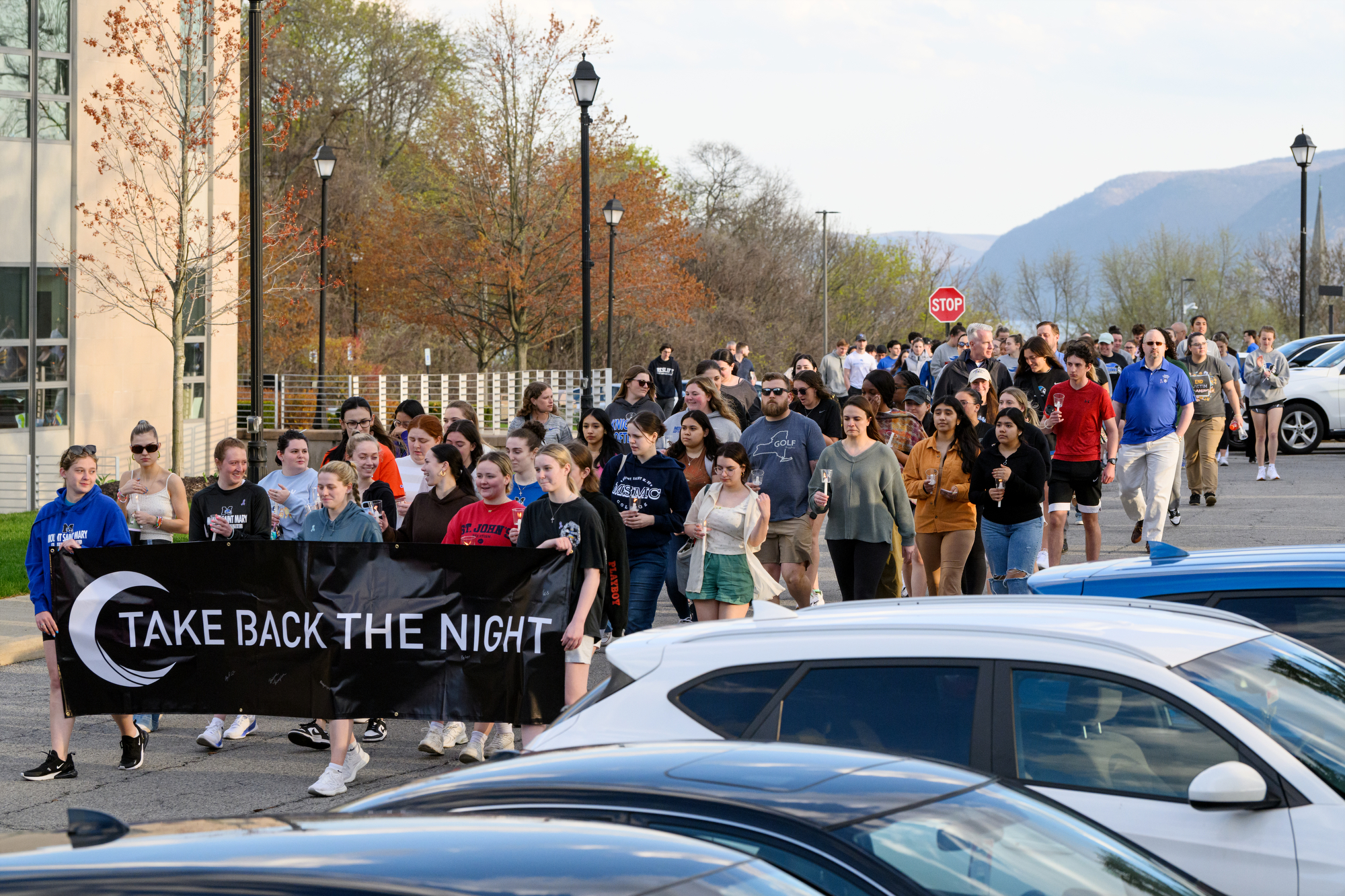 Mount students march in annual Take Back the Night campaign on campus ...